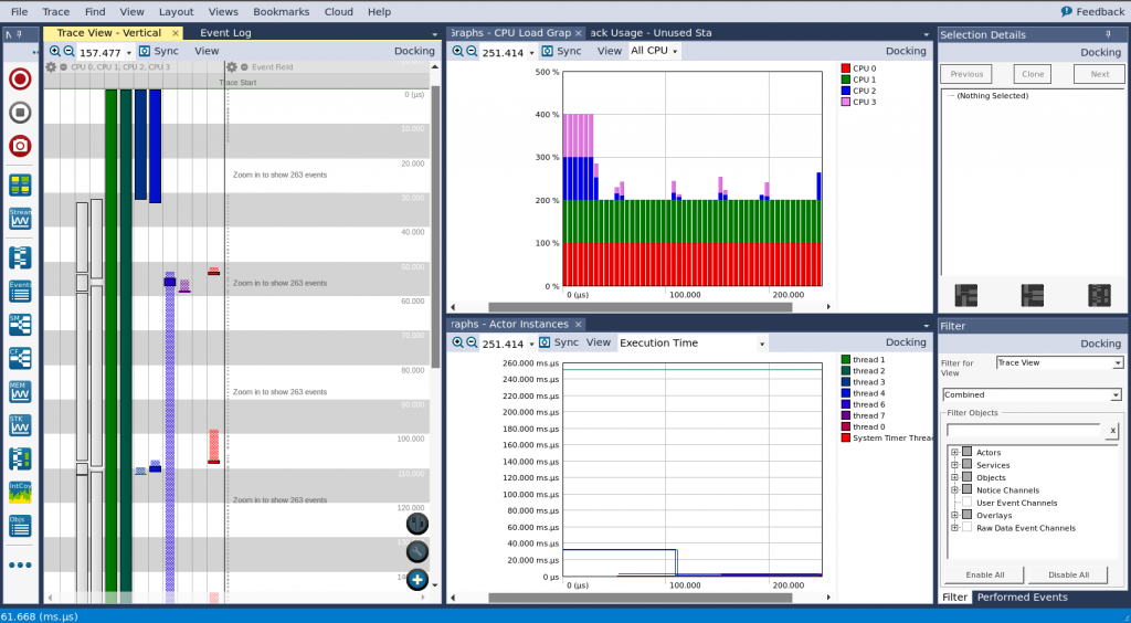 Tracealyzer Support Für Azure Rtos Threadx Smp Symmetric Multi Processing Embedded Tools